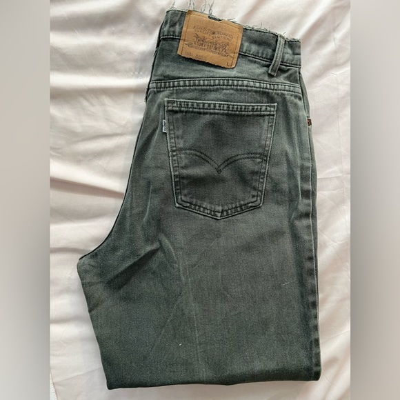Levi's | Jeans | Vintage Levi 95s Olive Green Denim | Poshmark